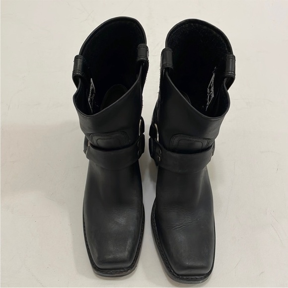 Frye | Shoes | Frye Size 65 Harness Boots Short Shortie Biker Black ...